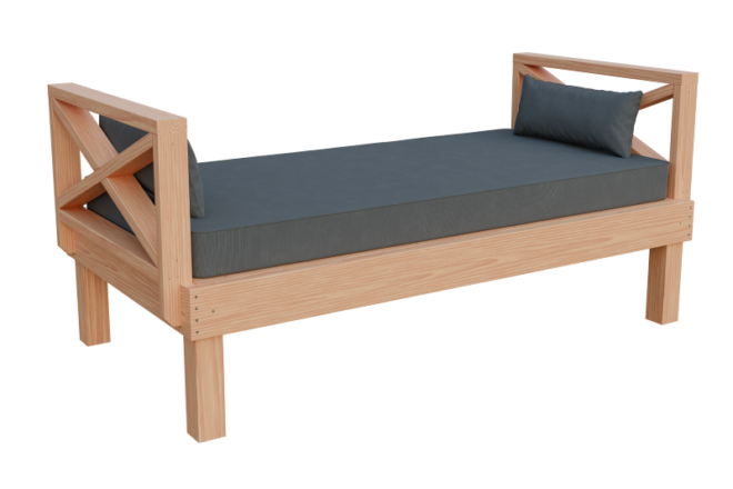 Cedar Daybed - Amish-Made by YardCraft