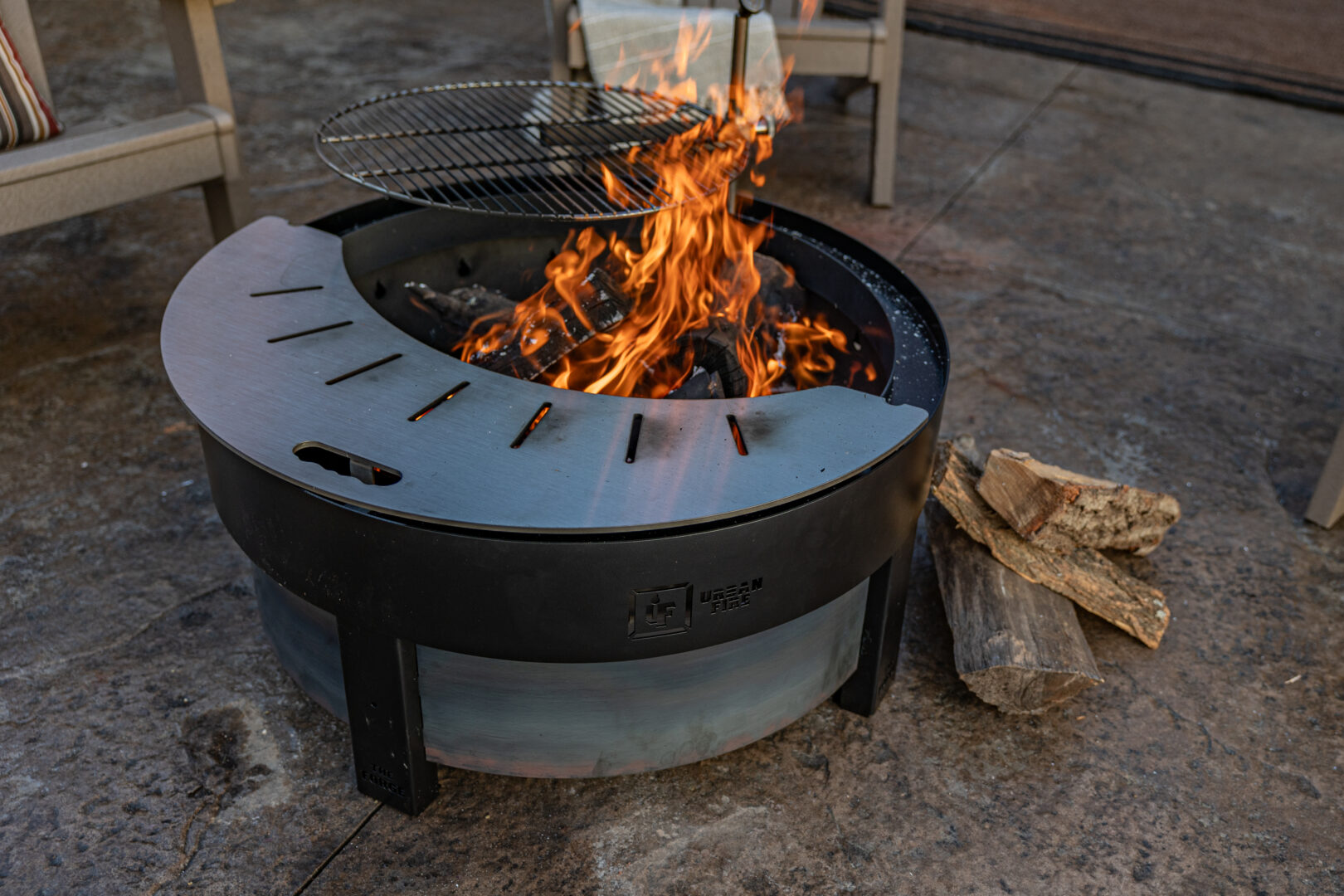 The Forge Collapsible Smokeless Fire Pit | YardCraft
